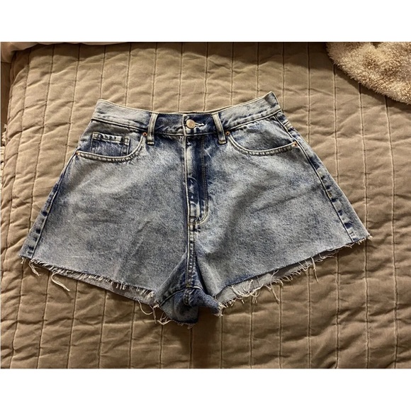 PacSun | Shorts | Eeuc Pacsun High Rise Flutter Short Jean Jorts Raw ...